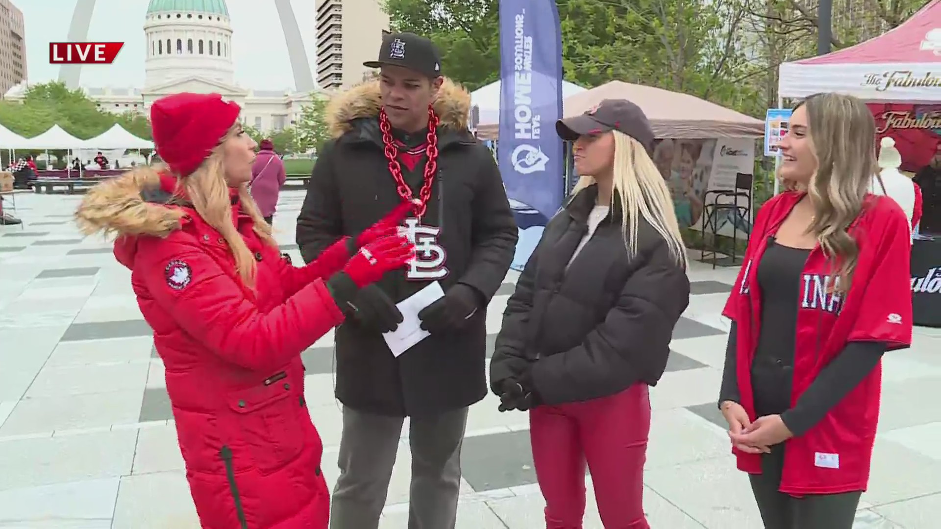 Y-98 broadcasts the Bret Mega Show from the Home Opener – FOX 2