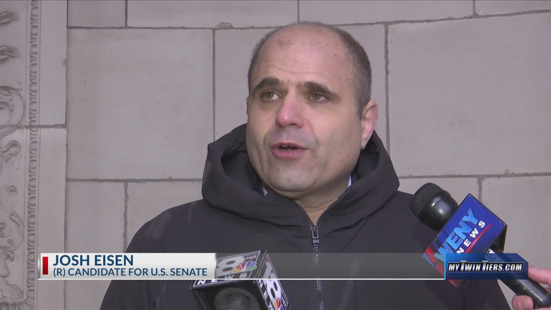 Josh Eisen launches U.S. Senate bid in Elmira – WETM – MyTwinTiers.com