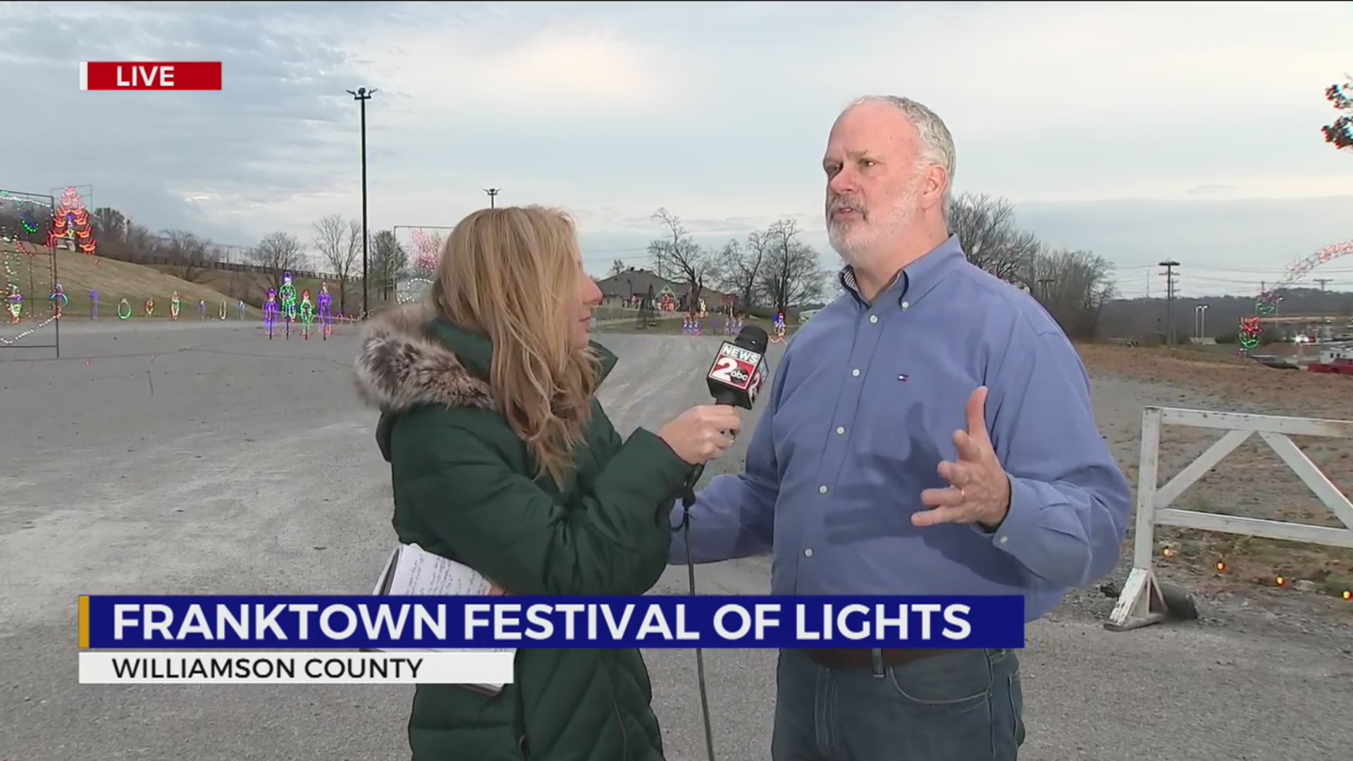 Preparing for Franktown Festival of Lights 2023 – WKRN News 2