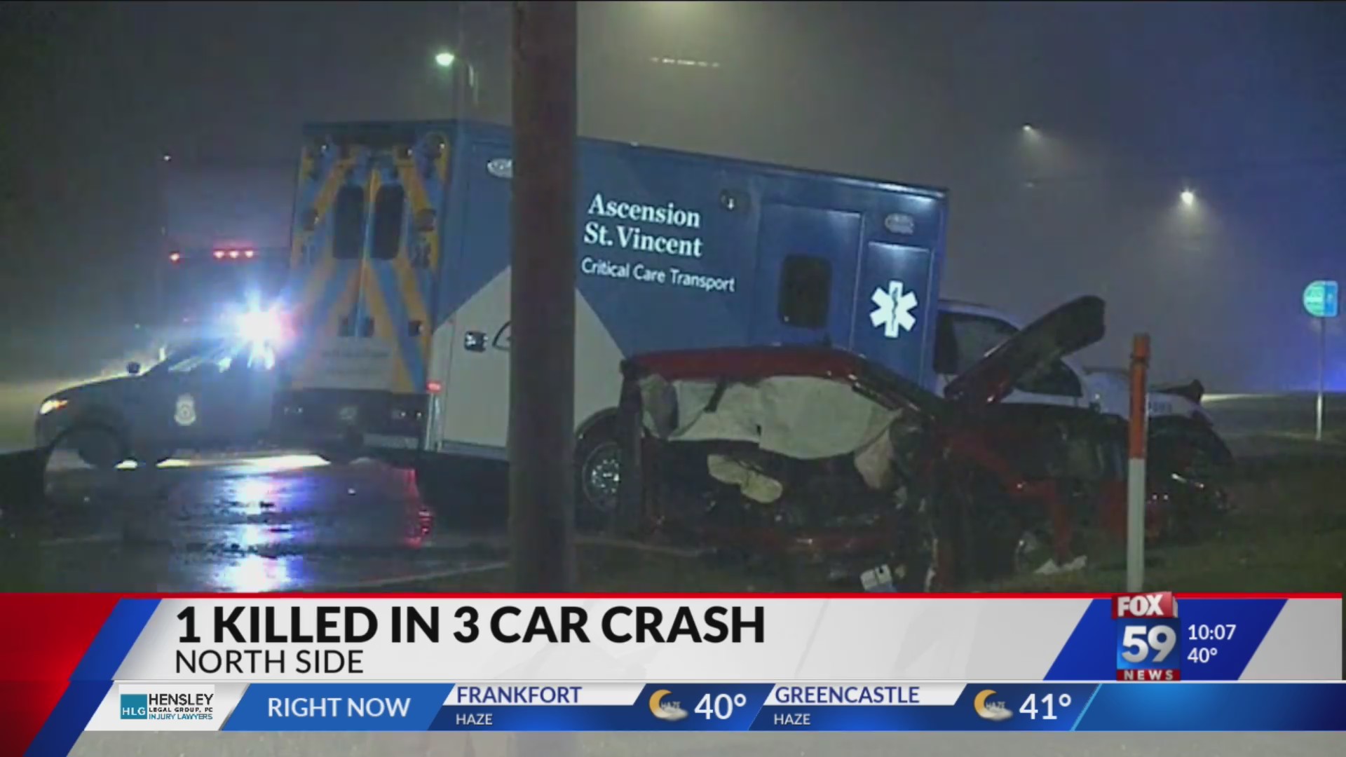 1 killed in multi-vehicle crash on Indy’s north side – Fox 59