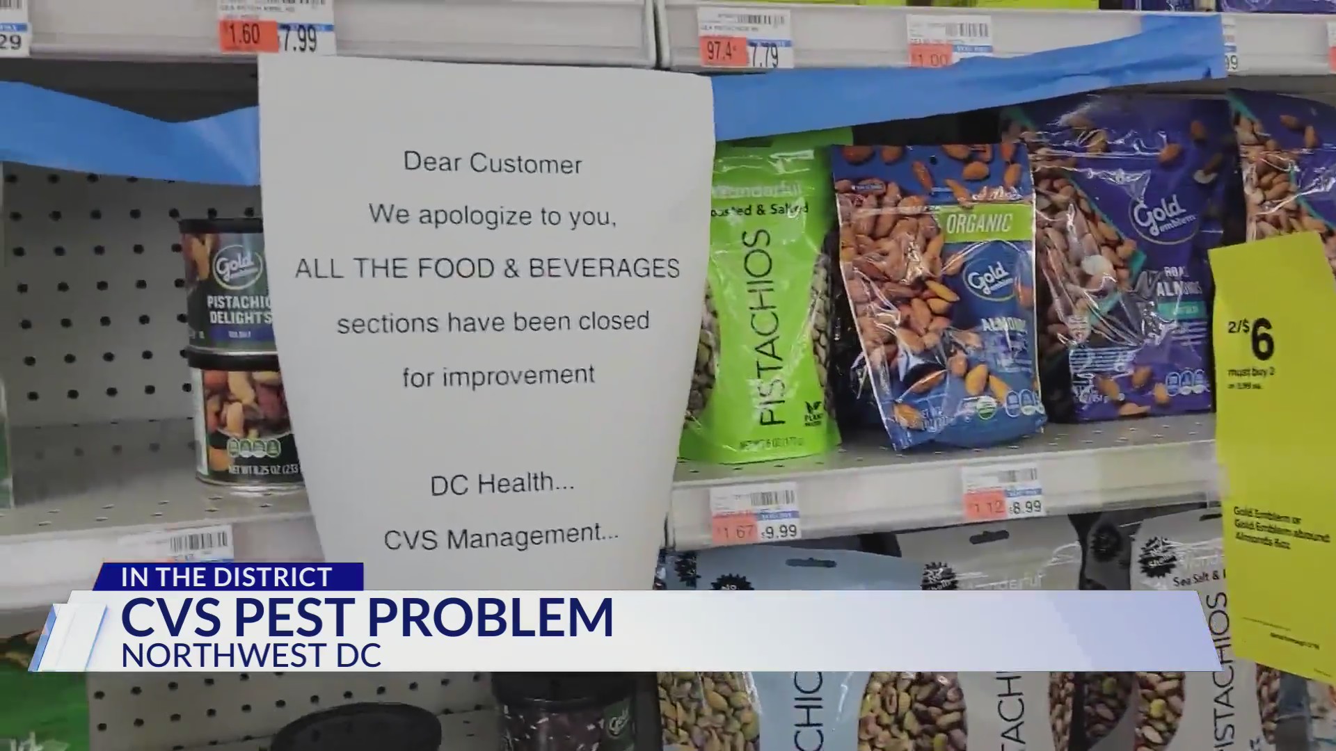 Pest problem paused food sales to pause at CVS store in DC – DC News ...