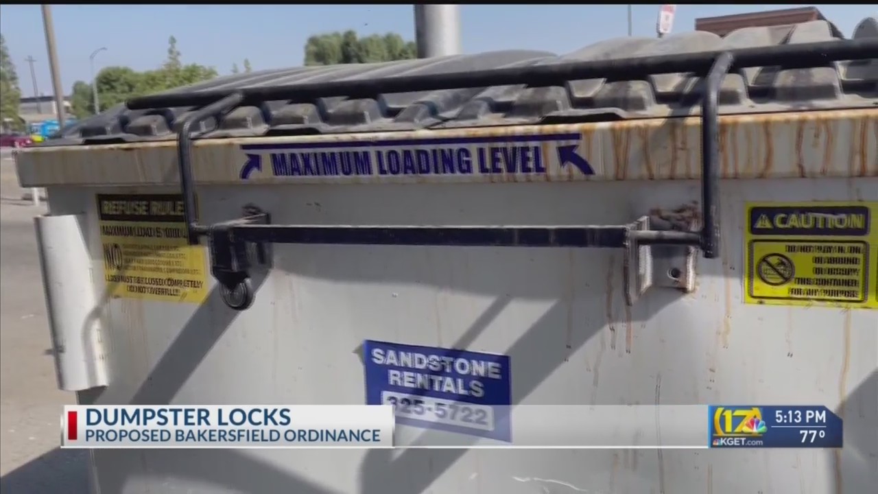 Proposed Bakersfield ordinance for dumpster locks – KGET 17