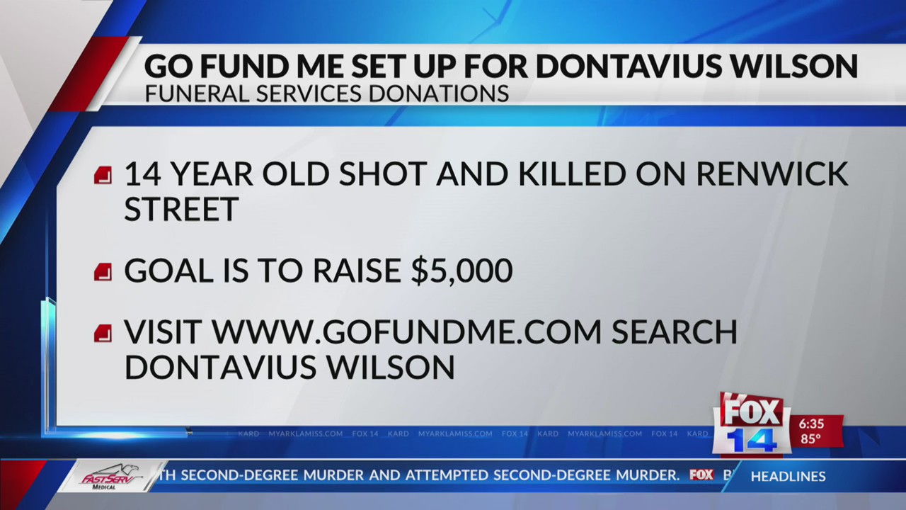GoFundMe account has been set up for the funeral service arrangements ...