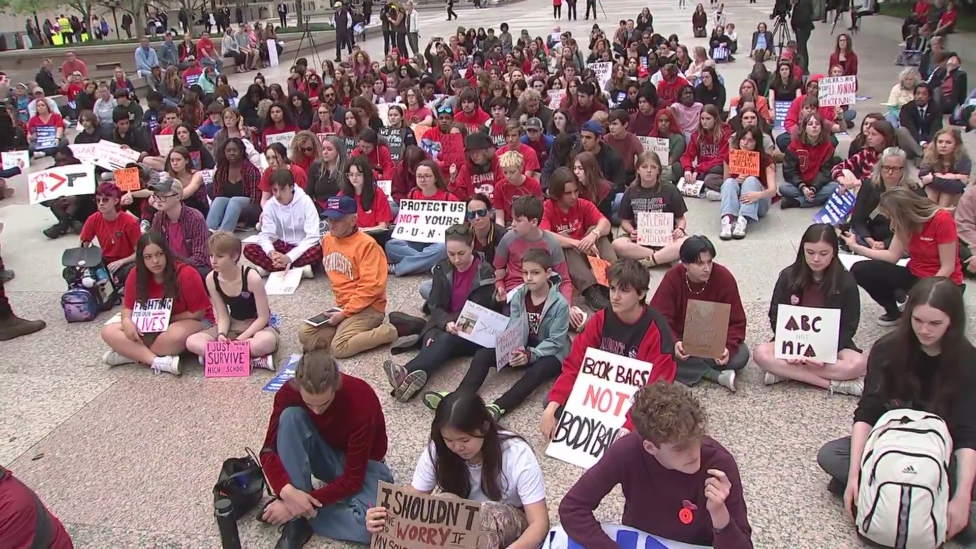 Remembering victims of Covenant School shooting during walkout – WKRN ...