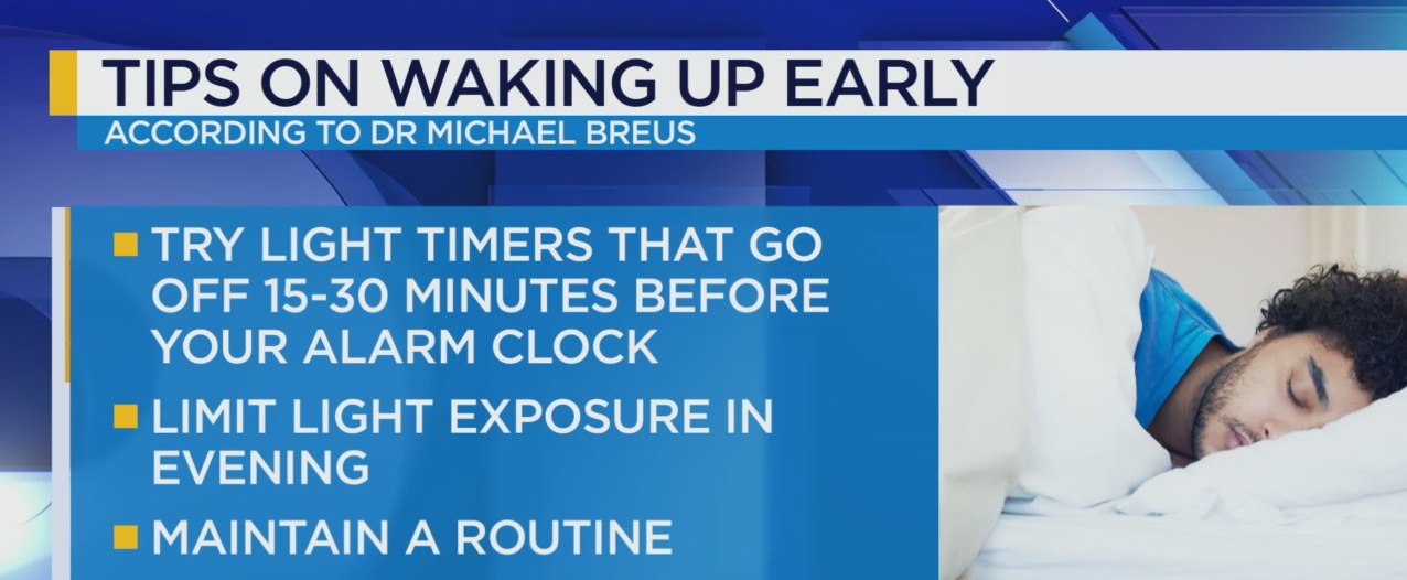How light could be the secret to waking up early – PIX11