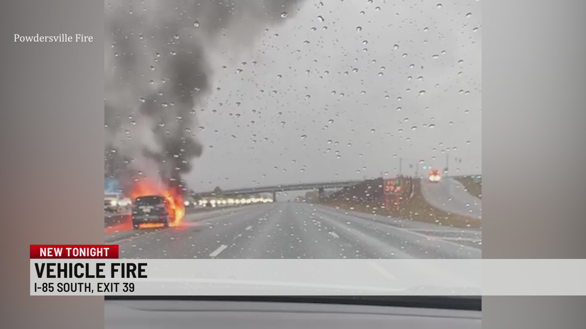 Crews respond to vehicle fire on I-85SB in Anderson County – WSPA 7NEWS