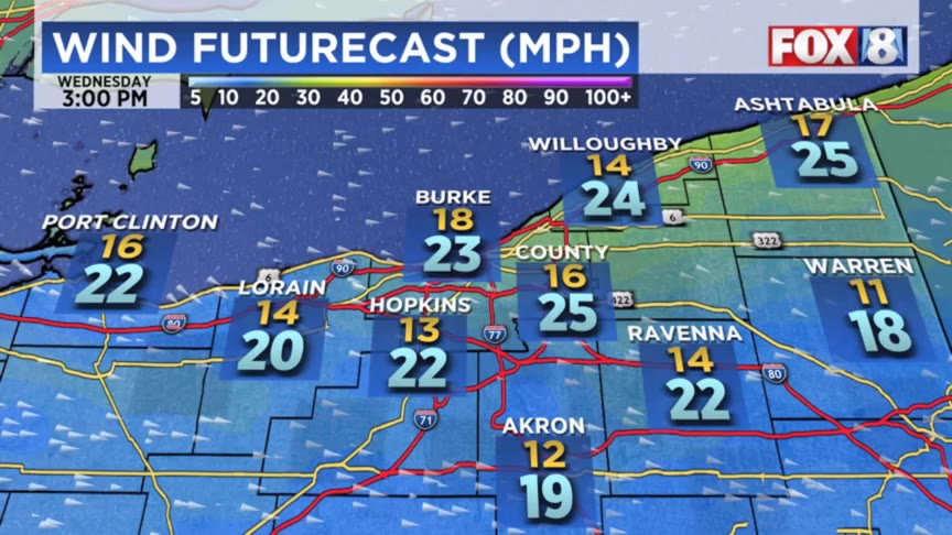 25 mph wind gusts, otherwise sunny and beautiful – Fox 8 Cleveland WJW
