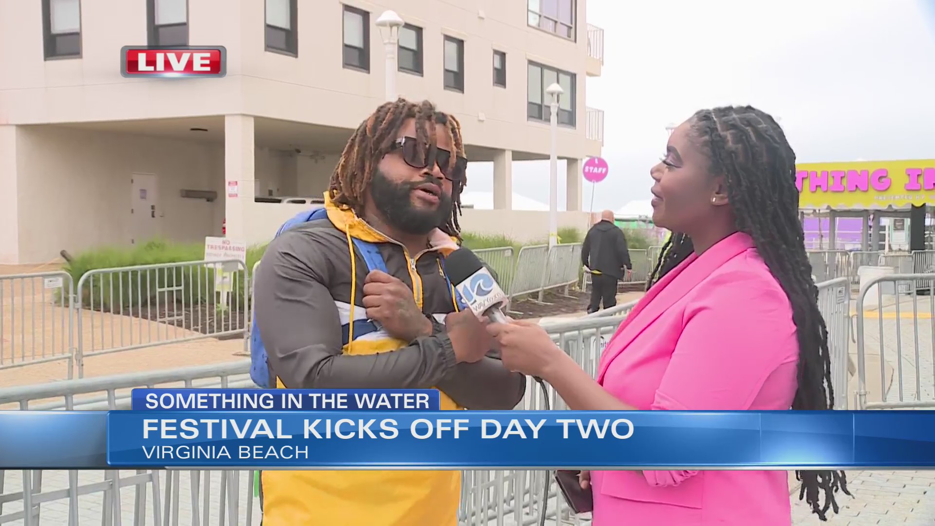 WAVY’s KaMaria Braye live interview with excited Something in the Water ...