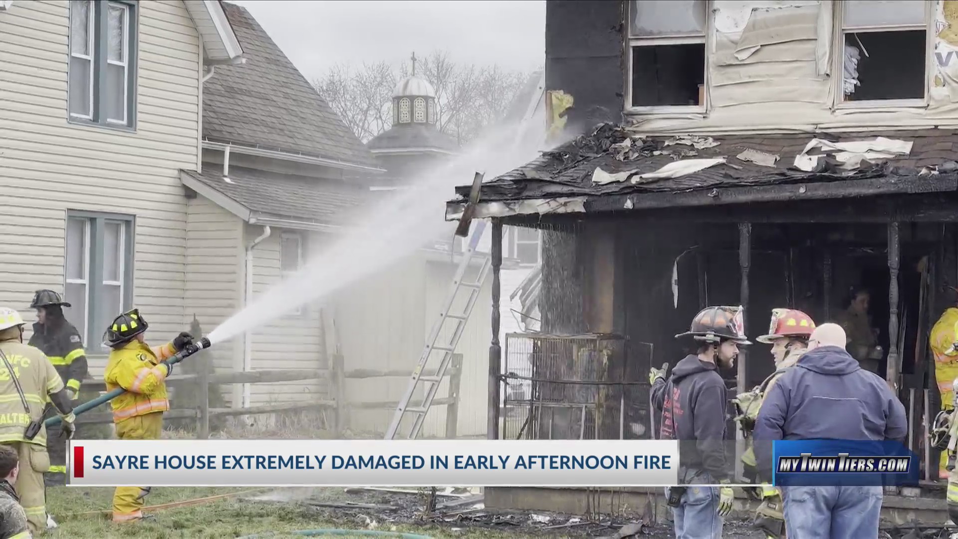 Sayre house extremely damaged in early afternoon fire – WETM ...