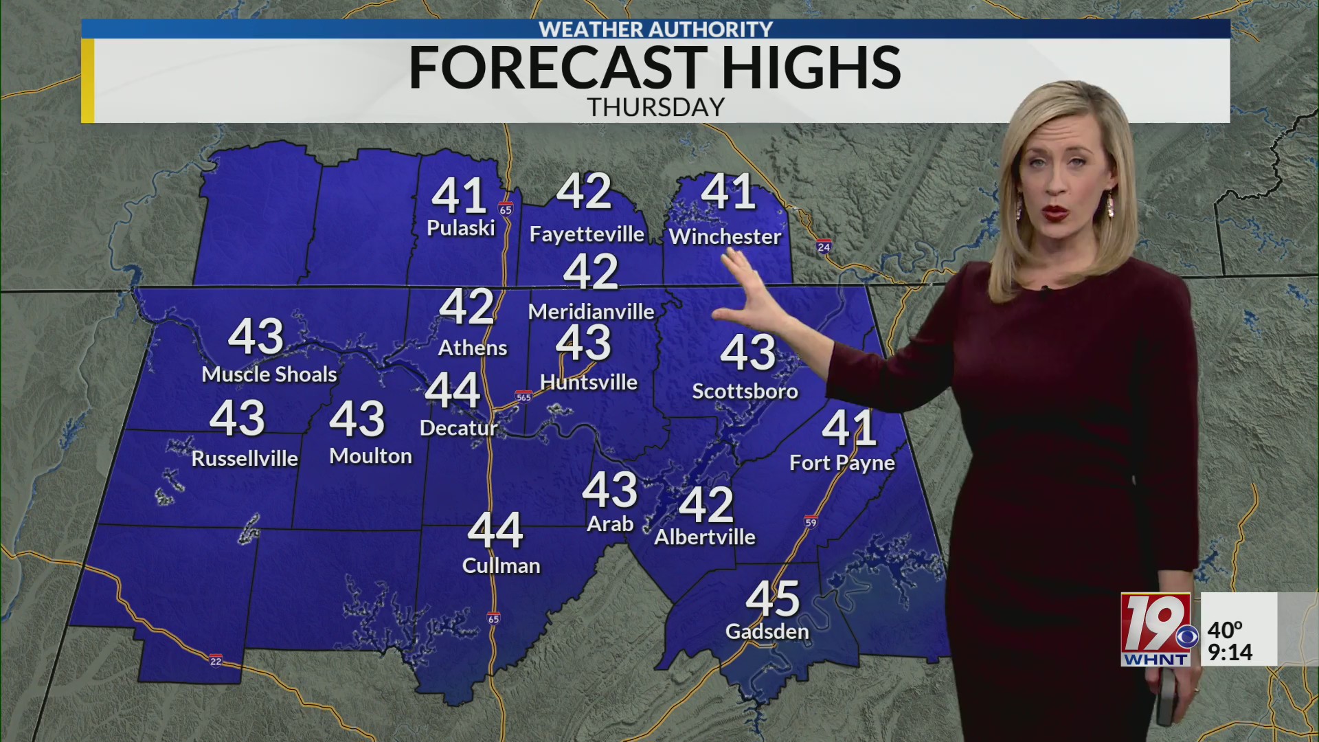 Main Weather (9 p.m., January 25, 2023) – WHNT.com