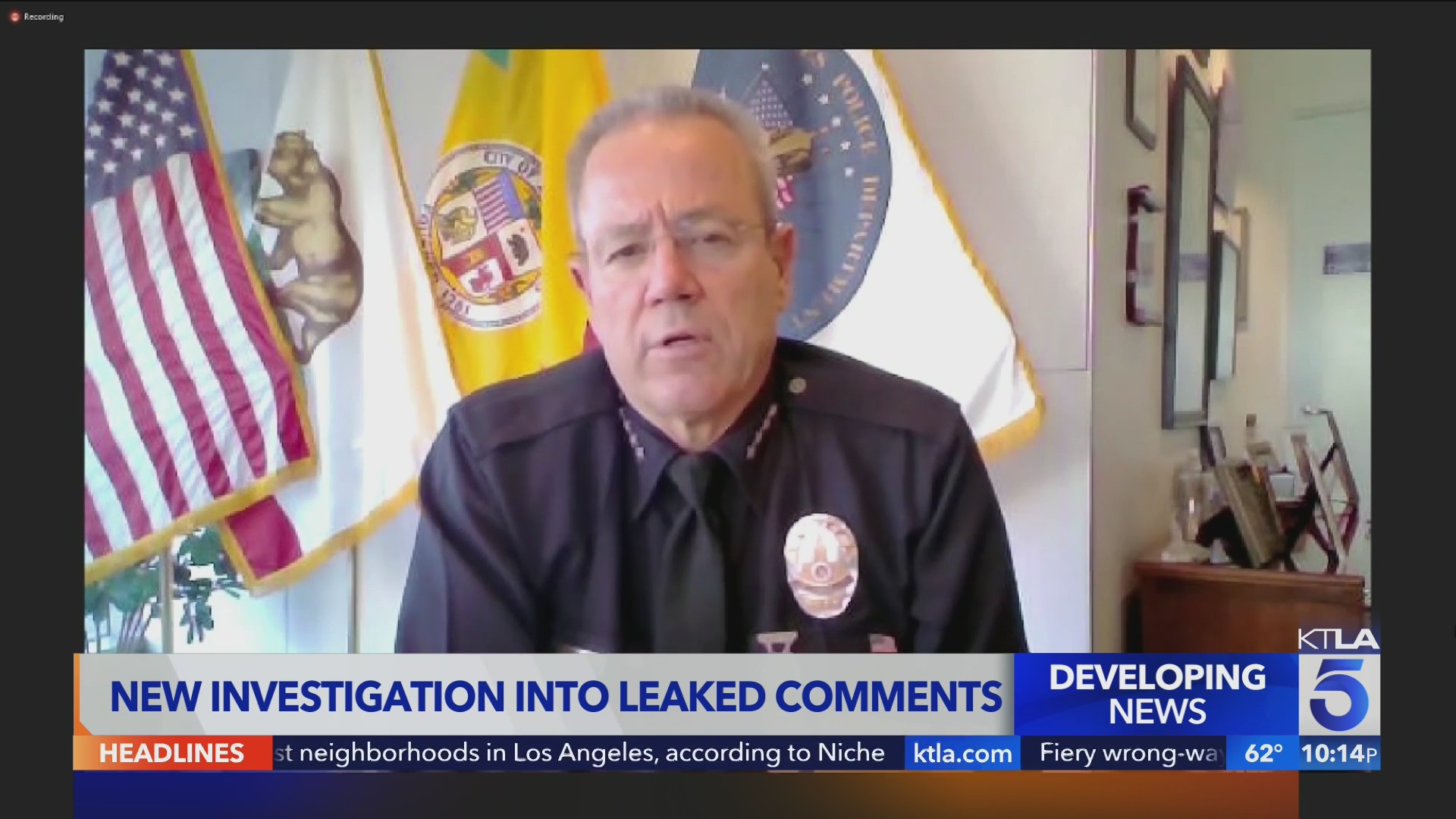 LAPD Chief Michel Moore announces investigation into source of leaked ...