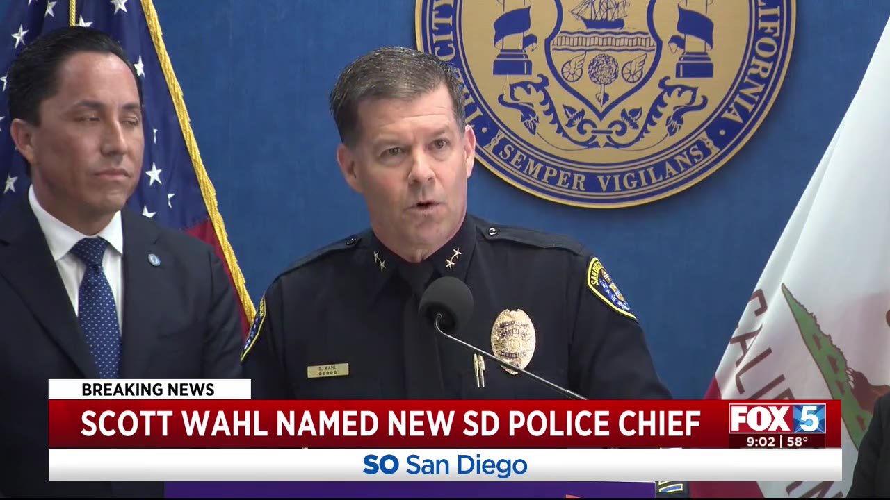 Scott Wahl named new San Diego police chief – FOX 5 San Diego & KUSI News