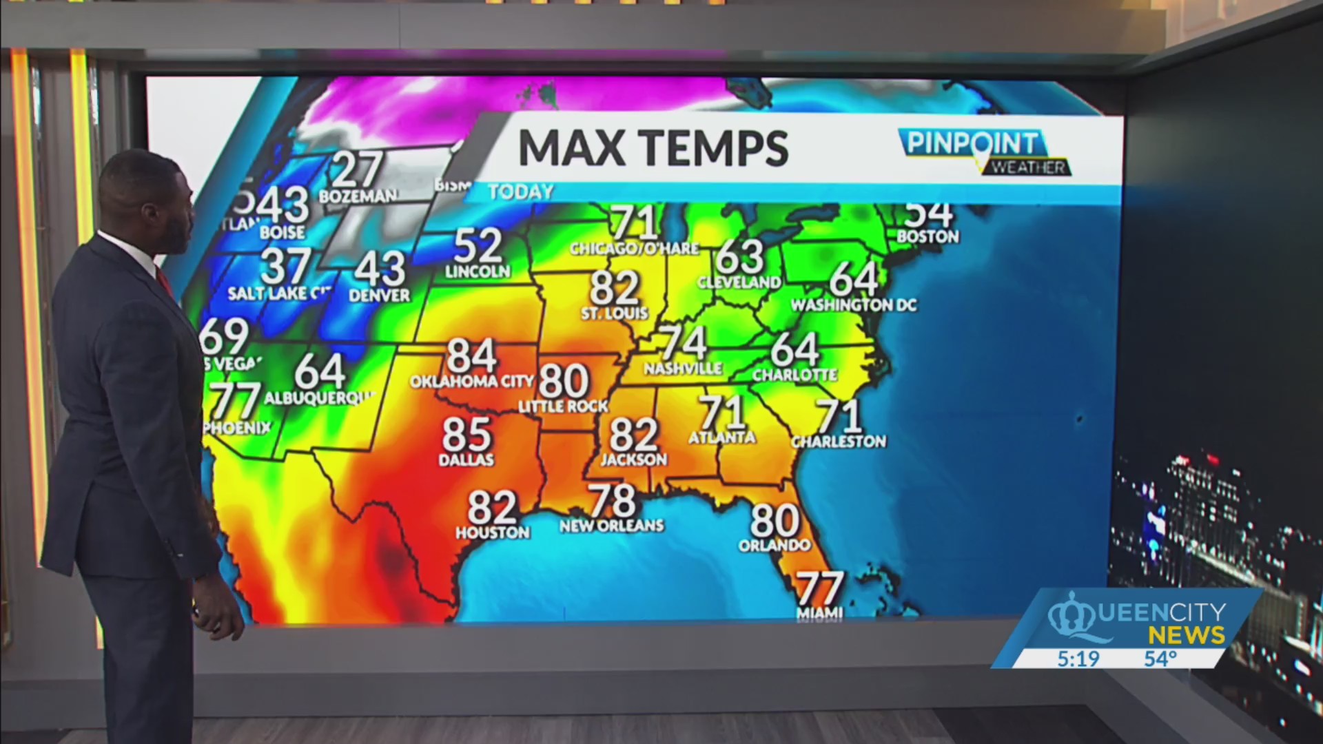 Tuesday Outlook: Spotty rain, highs tap out in 60s – Queen City News
