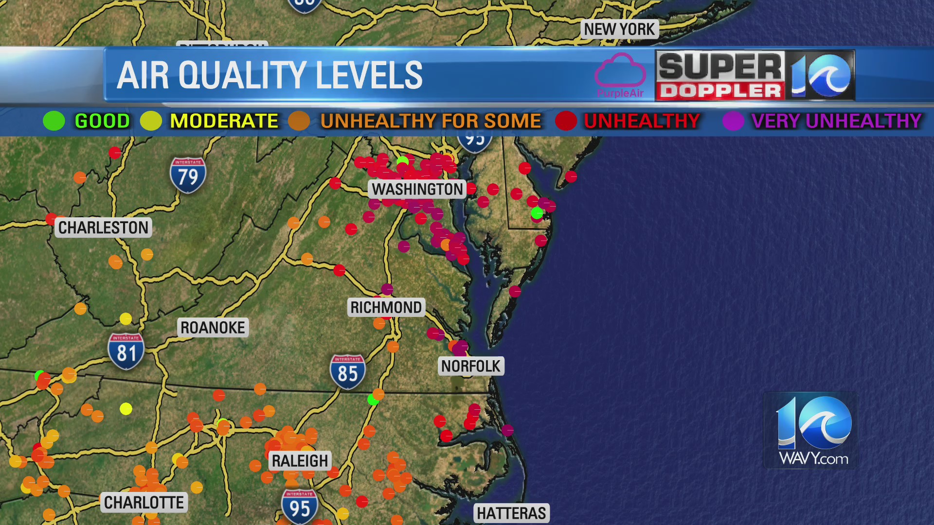 Team coverage: Canadian wildfire impact on air quality in Hampton Roads ...