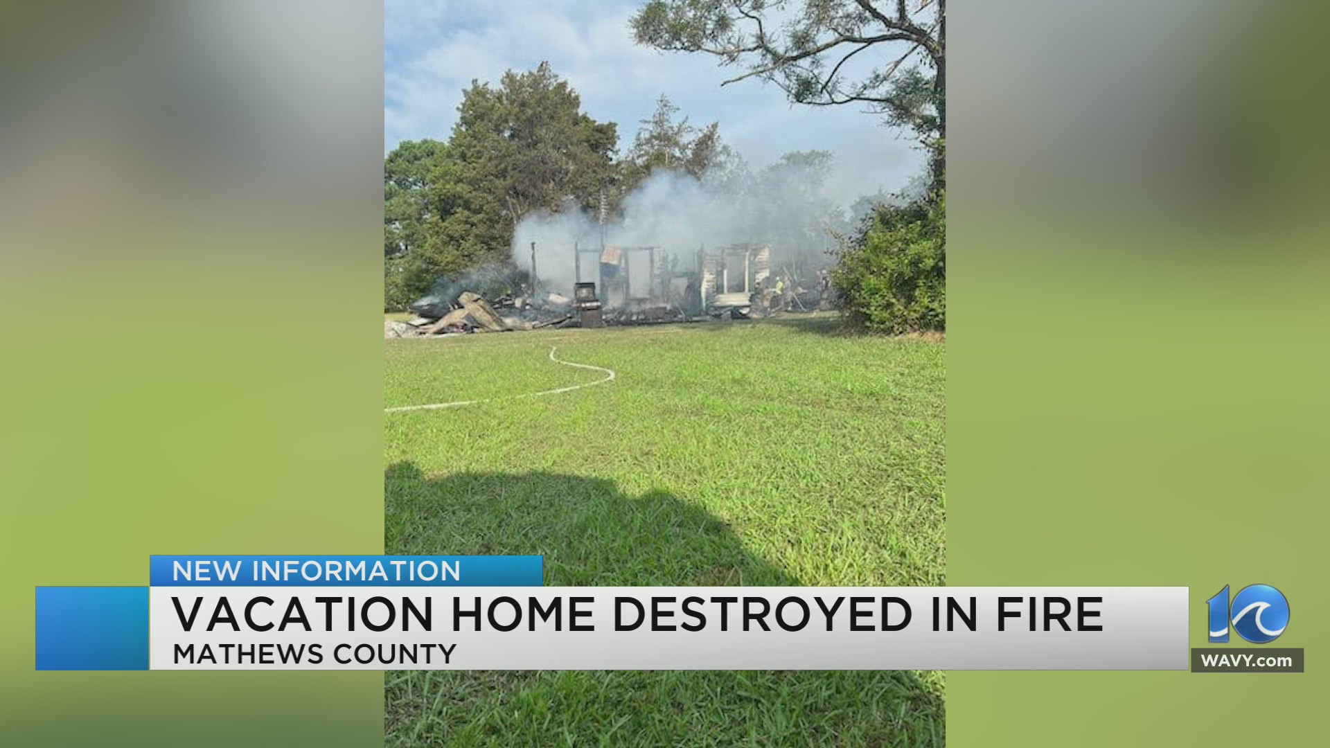 Vacation home destroyed in fire in Mathews County – WAVY.com