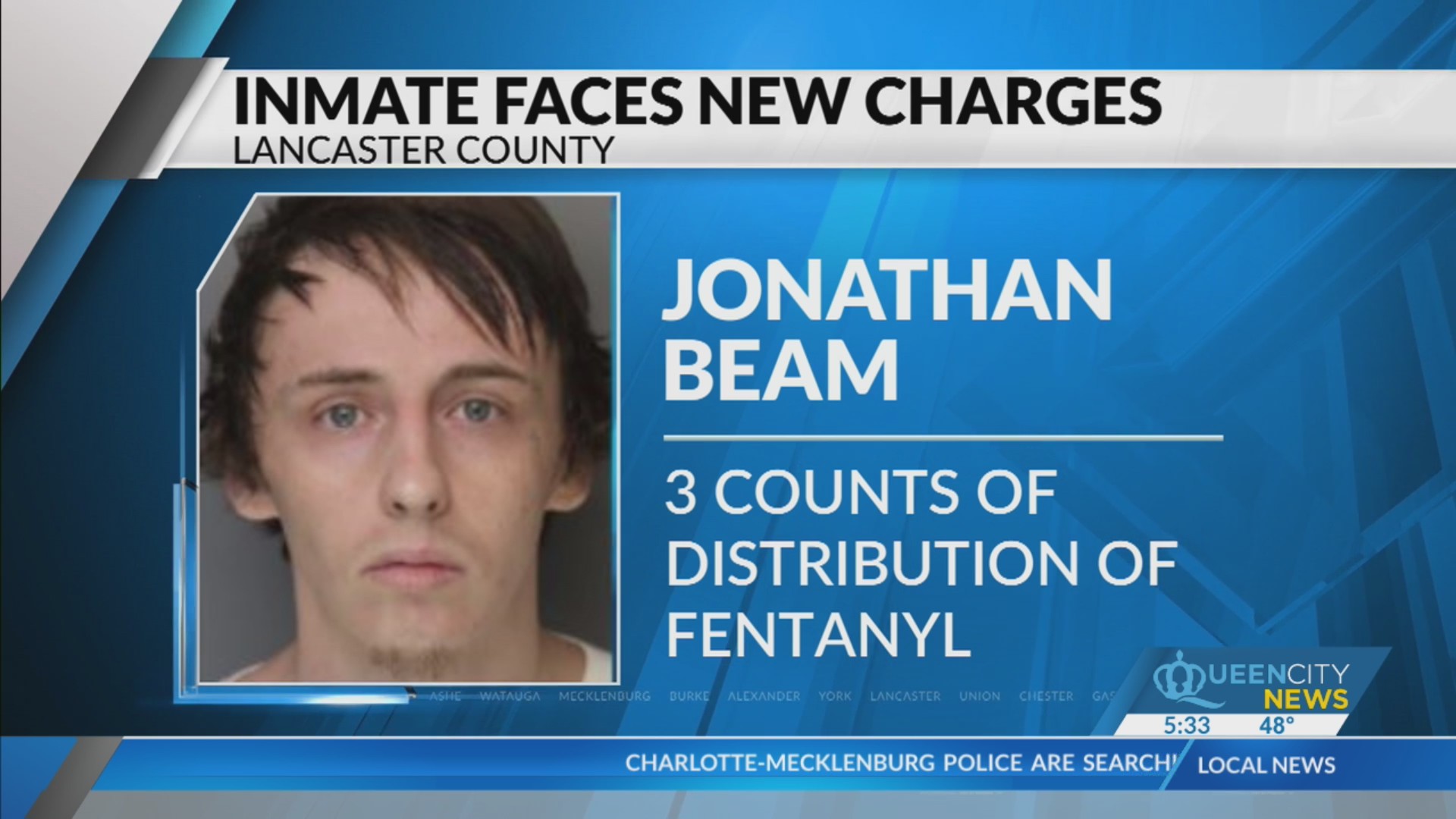 Lancaster County inmate caught smuggling fentanyl: SLED – Queen City News