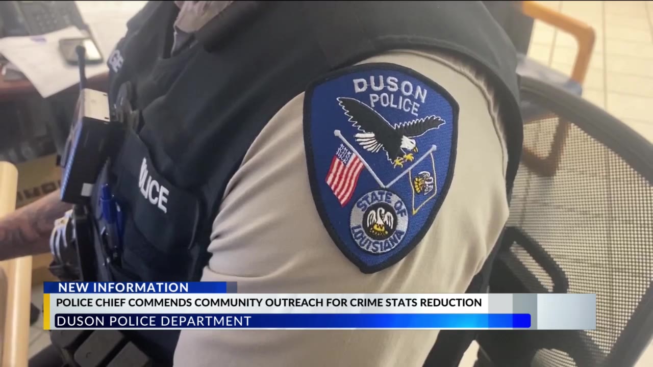 Duson Police stats show reduction in almost every category – KLFY.com