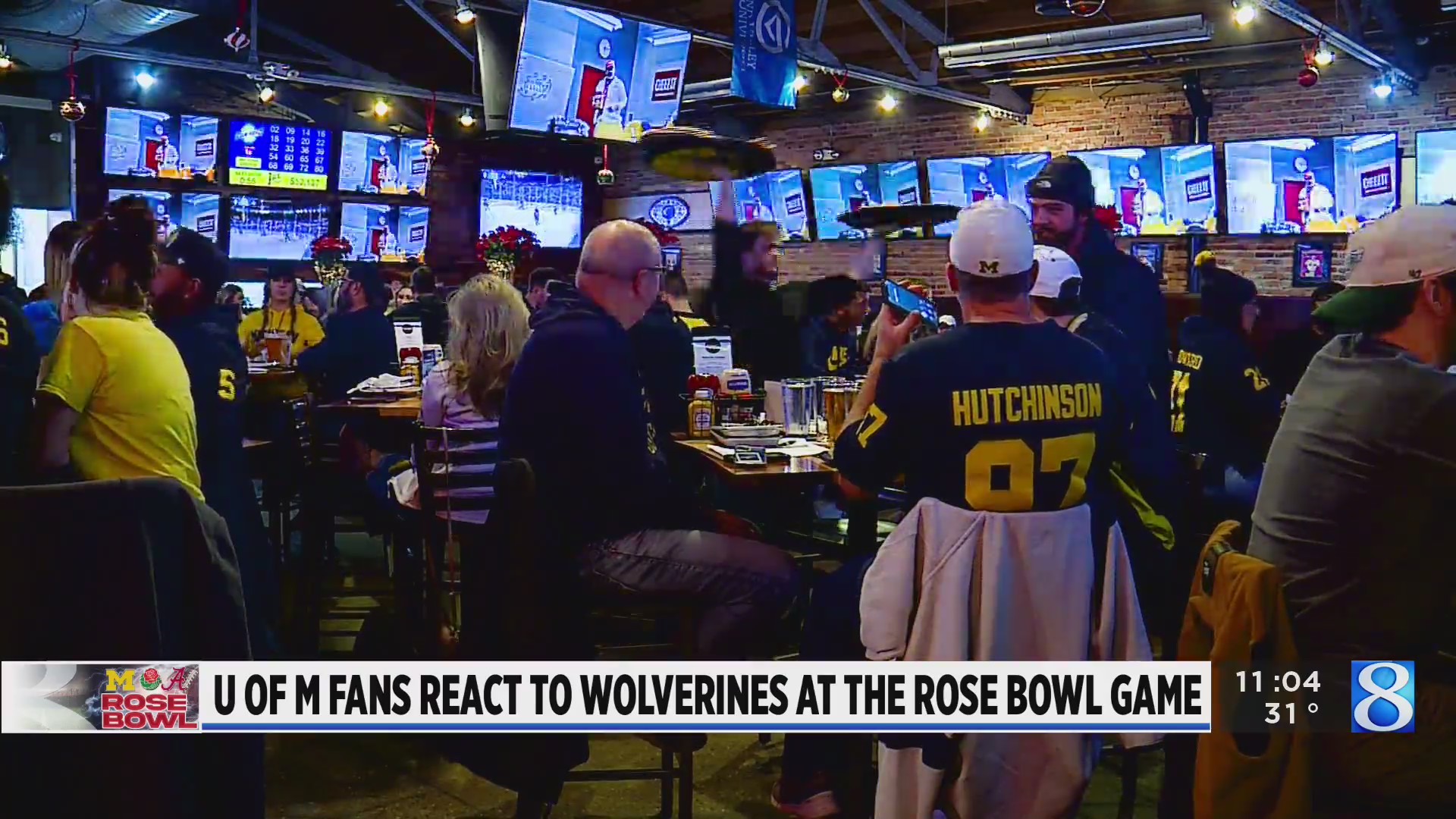 Excited Michigan fans watch Rose Bowl at local bars – KHON2