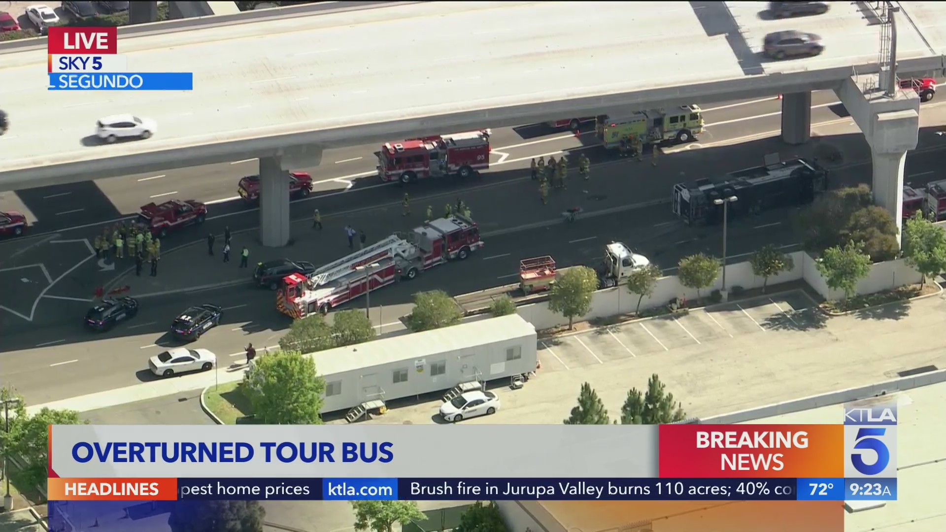 Multiple people injured in El Segundo bus crash – KTLA