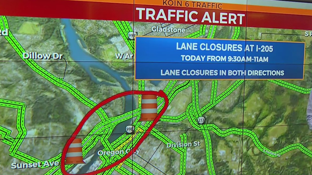 Traffic slowdowns expected as officials detonate blasting caps on I-205 ...