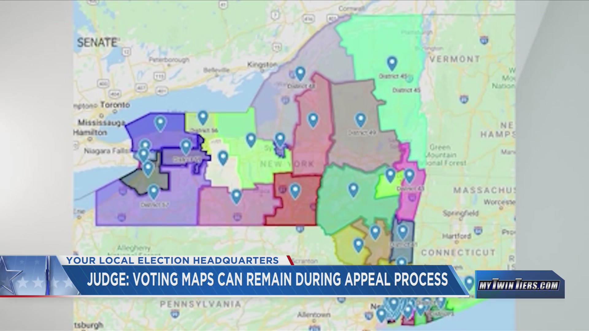 Ruling against NY’s redistricting temporarily on hold – WETM ...