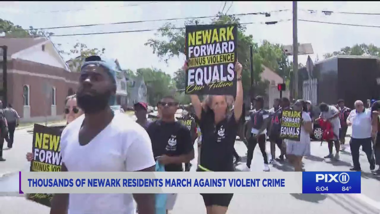 Newark residents march against violent crime – PIX11