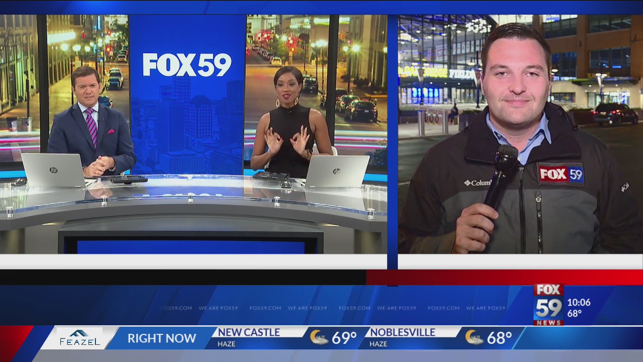 Max gets grief from the FOX 59 team for wearing a jacket – Fox 59