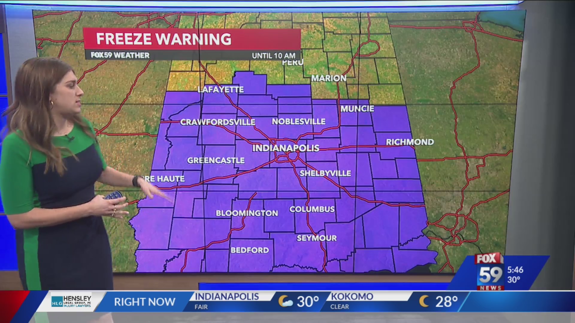 Freeze warning and red flag warning for Indiana – Fox 59