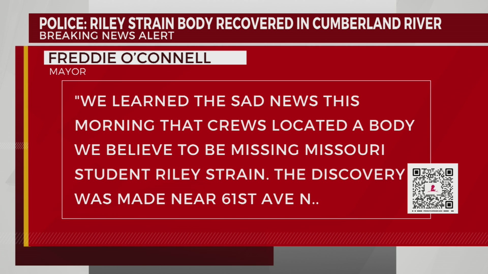 Riley Strain: Reactions after body found – WKRN News 2
