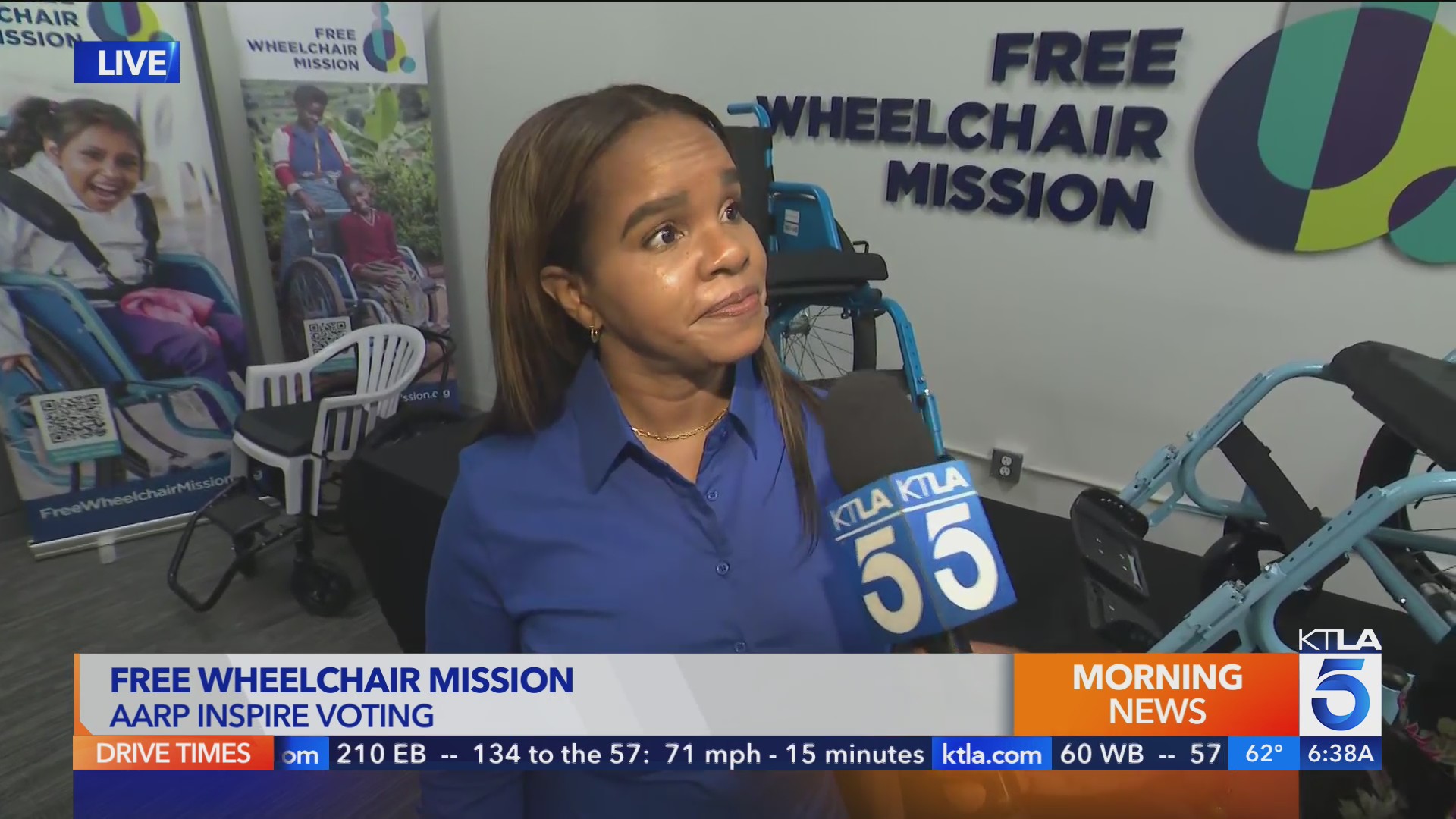AARP Inspire Voting: Free Wheelchair Mission – KTLA