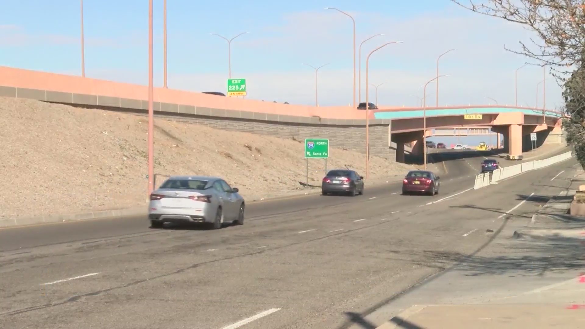 Repaved road and new lanes improve Frontage Road commute – KRQE NEWS 13 ...