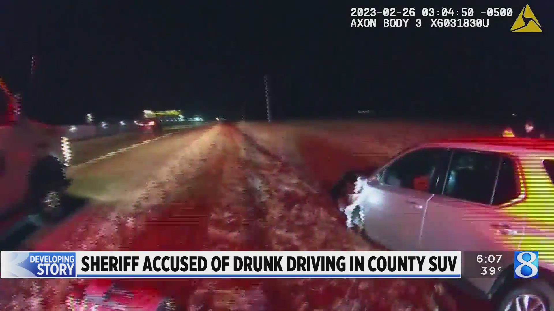 Bodycam video after sheriff’s crash: ‘They said he’s drunk’ – WOODTV.com