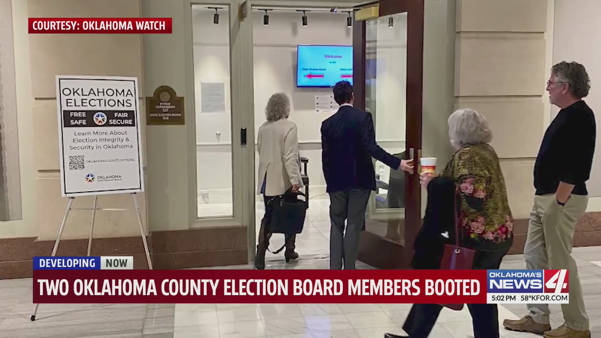 Two Oklahoma County Election Board members booted – KFOR.com Oklahoma City