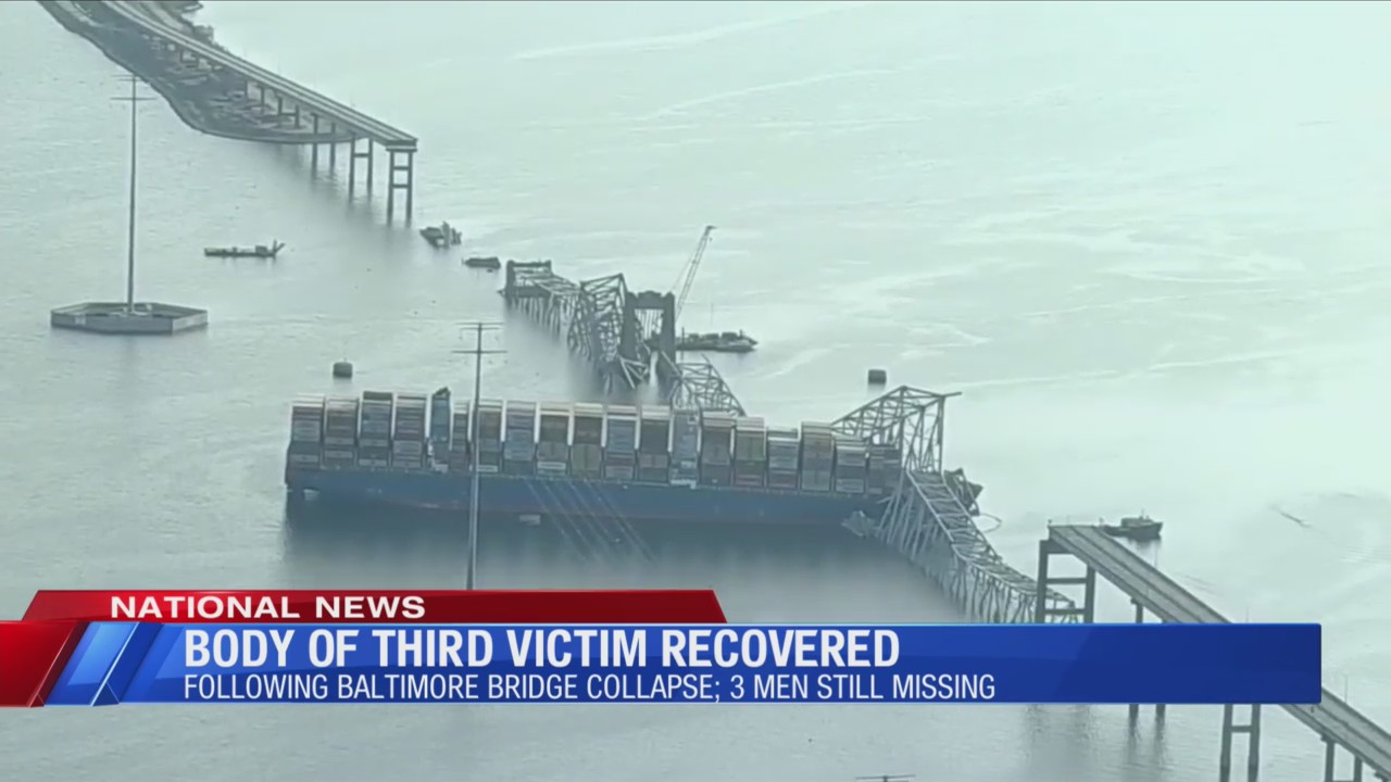 Body of third bridge collapse victim recovered – WFXRtv