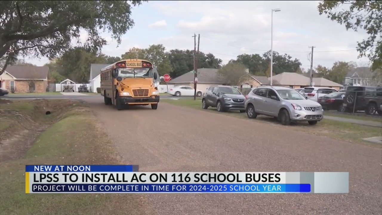 Lafayette Parish school buses to be equipped with air conditioning for ...