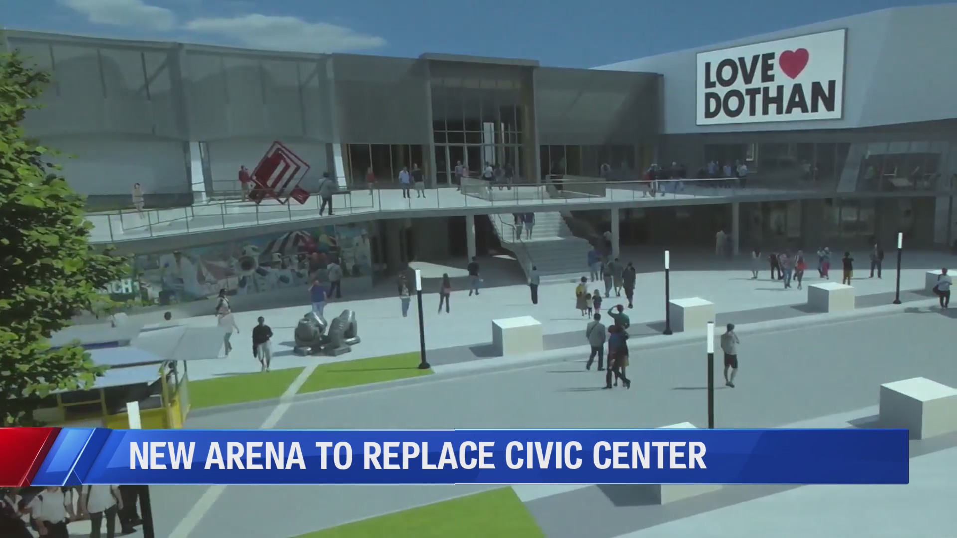 The city of Dothan unveils plans for a new arena and major downtown ...