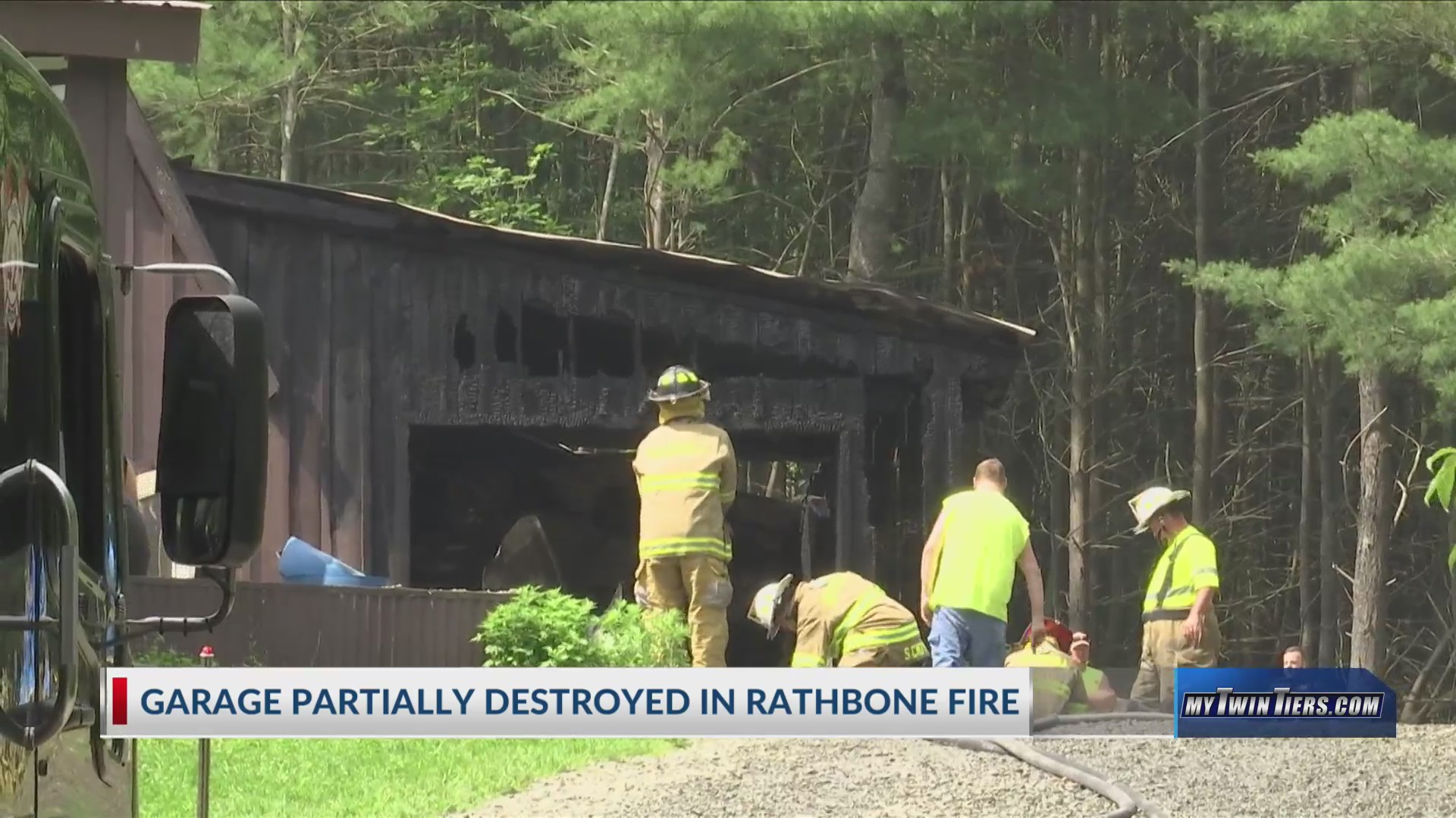 Garage Partially Destroyed in Rathbone Fire – WETM – MyTwinTiers.com