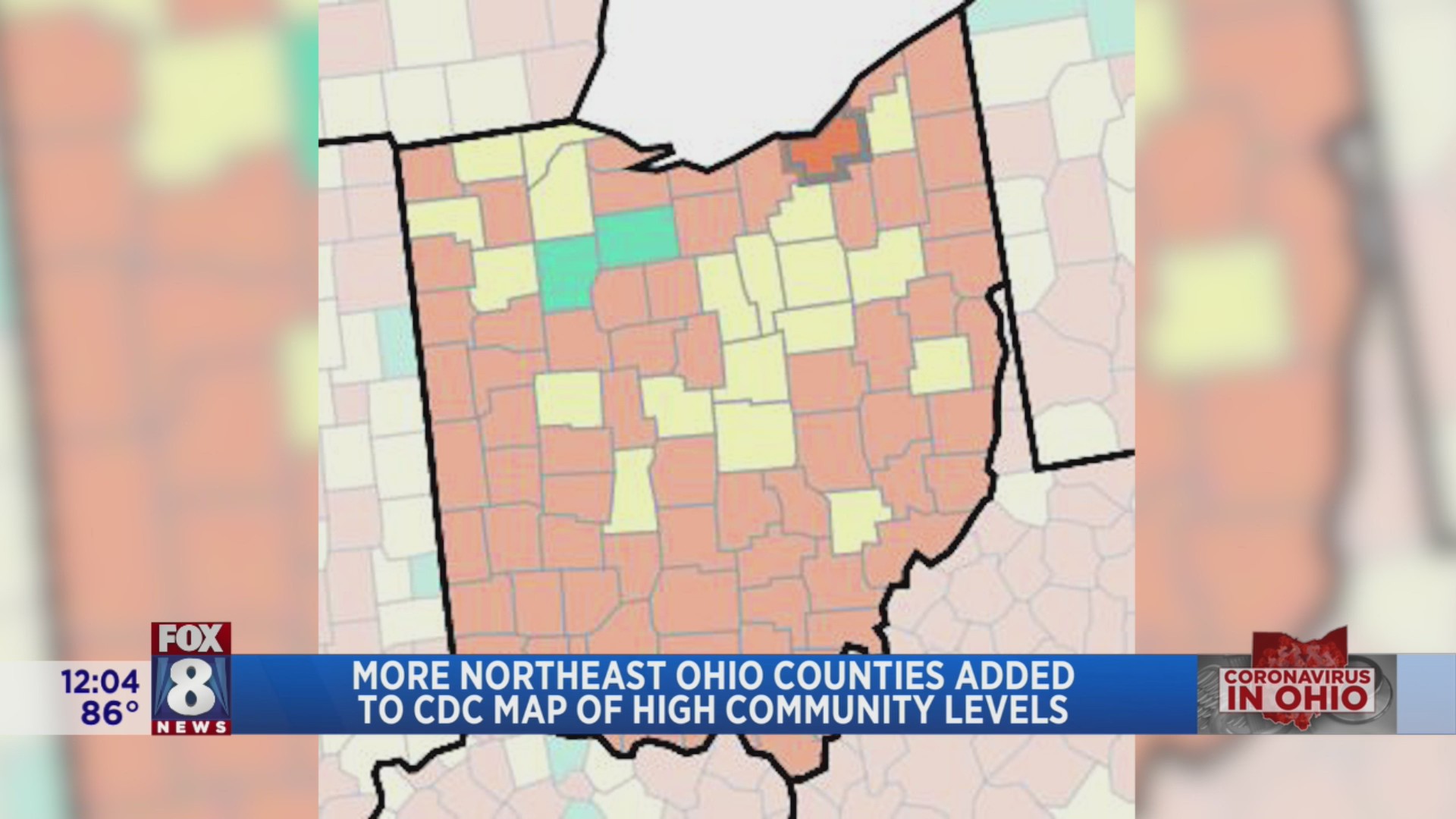 More northeast Ohio counties added to CDC map of high community levels ...
