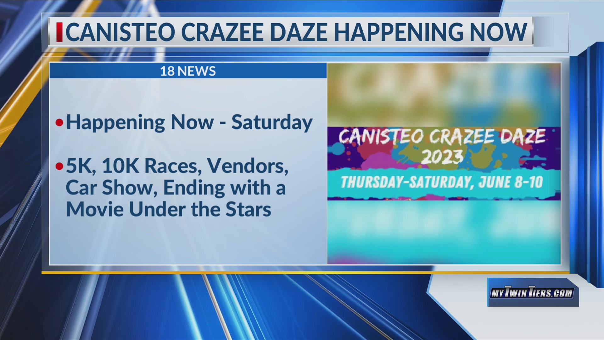Canisteo to celebrate 150 years with Crazee Daze – WETM – MyTwinTiers.com