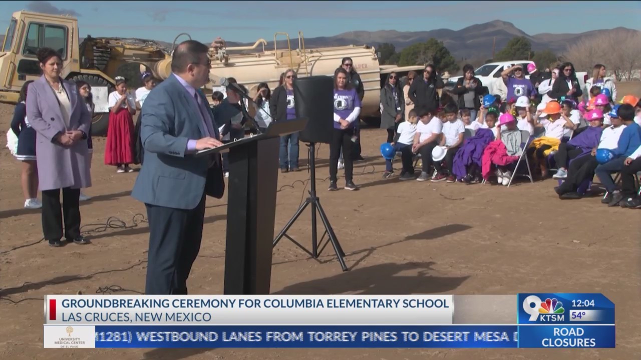 Groundbreaking ceremony for Columbia Elementary School in Las Cruces ...