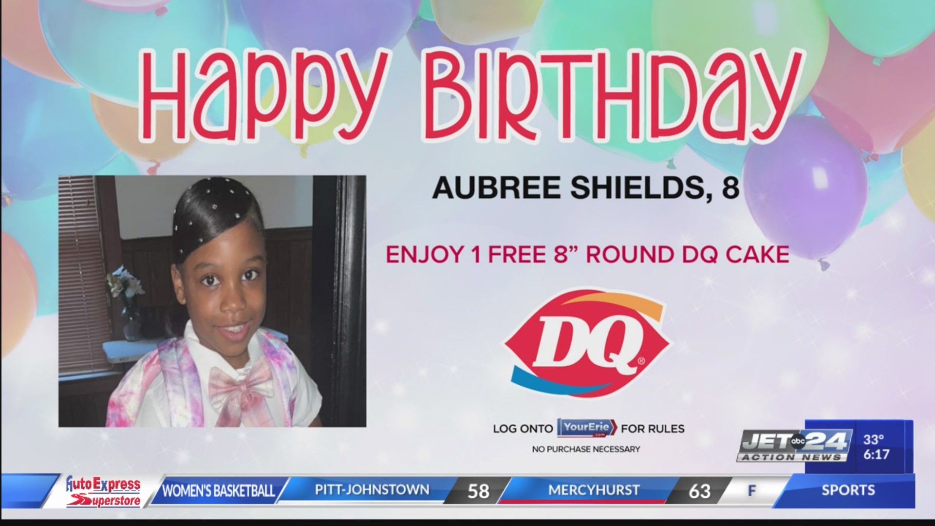Birthdays- Aubree Shields – WJET/WFXP/YourErie.com
