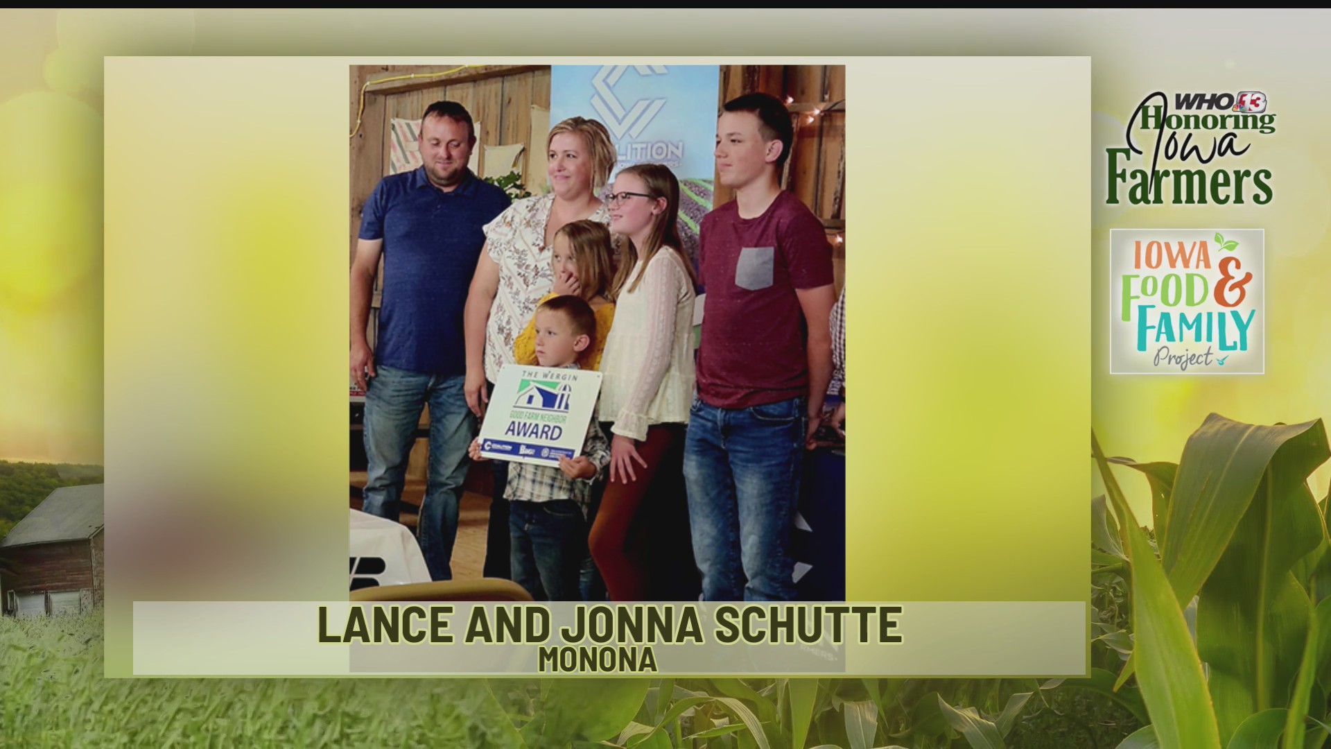 Honoring Iowa Farmers: Lance and Jonna Schutte – who13.com