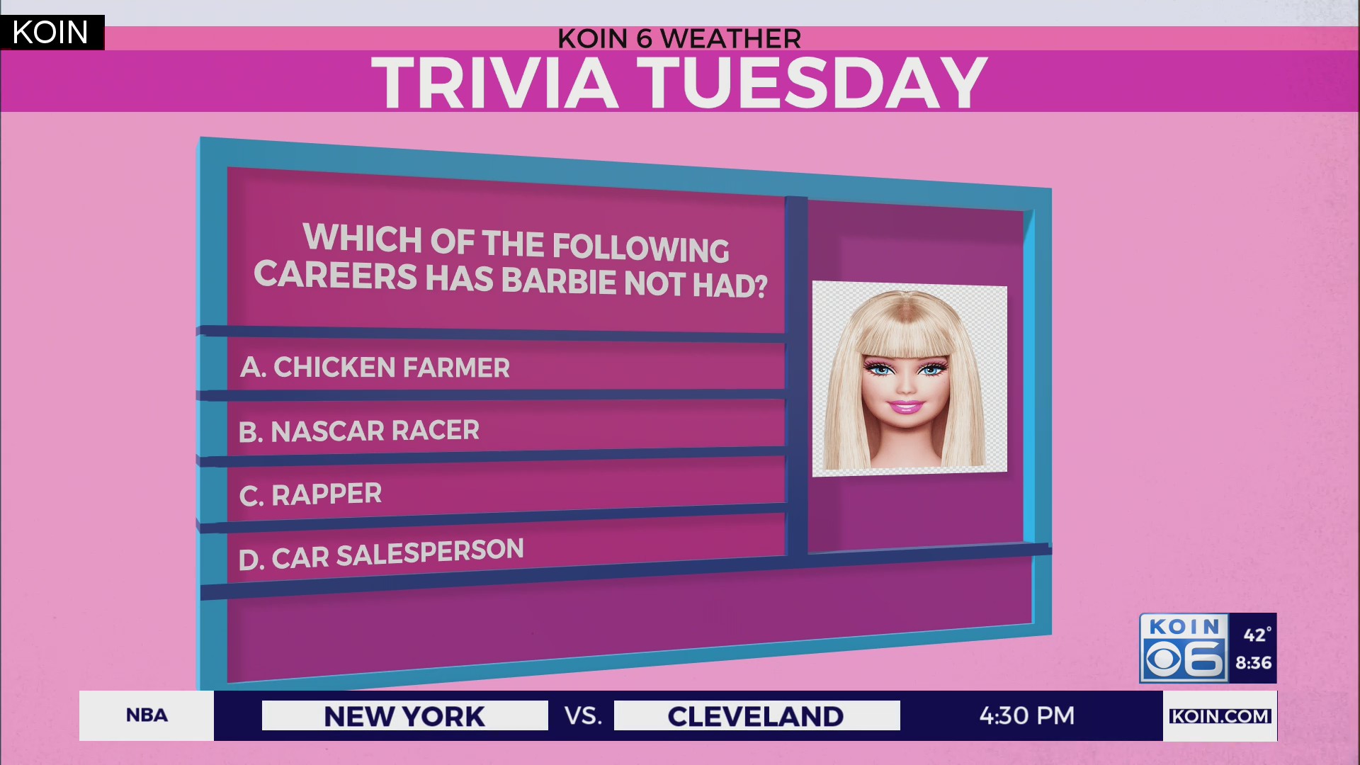 Trivia Tuesday Barbie Edition – KOIN.com