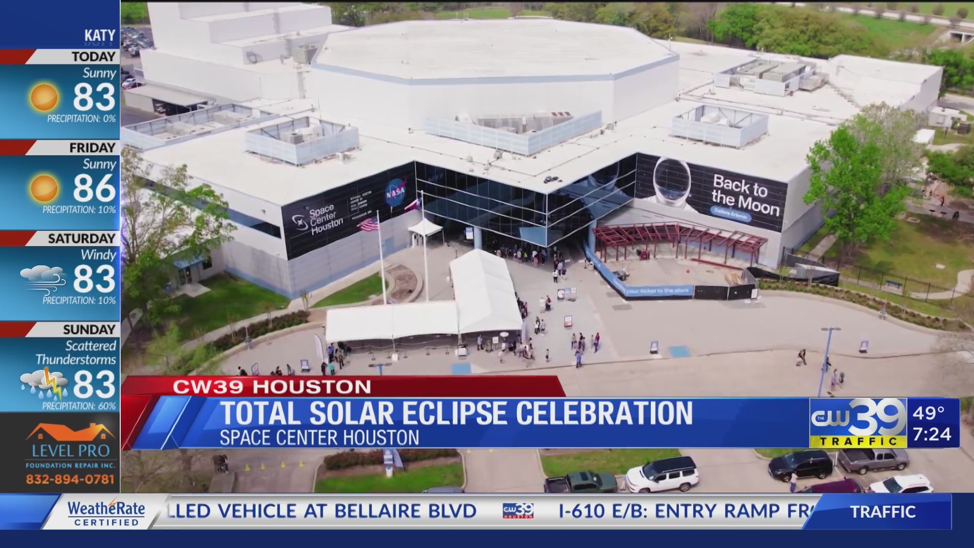 3-day total solar eclipse event at Space Center Houston – CW39 Houston