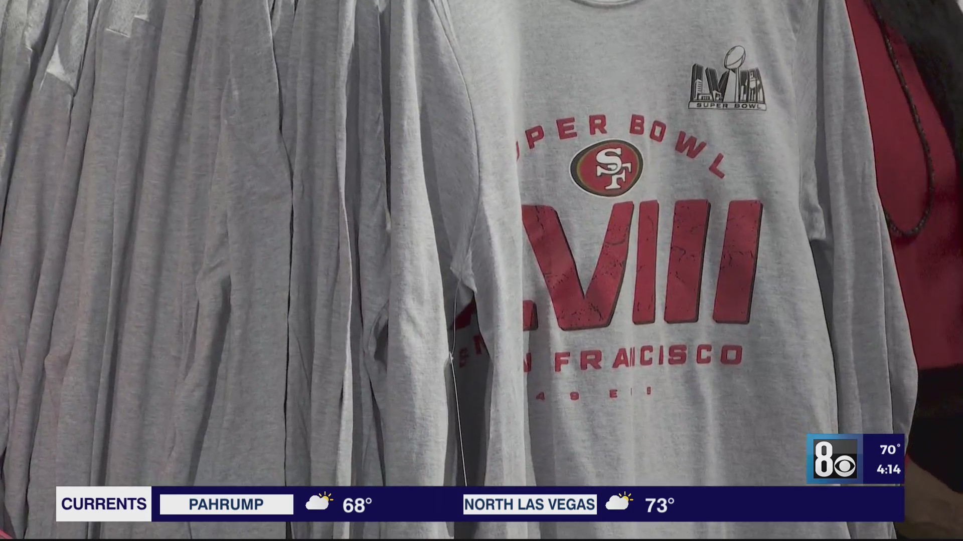 NFL debuts official team Super Bowl merchandise at Las Vegas store – KLAS