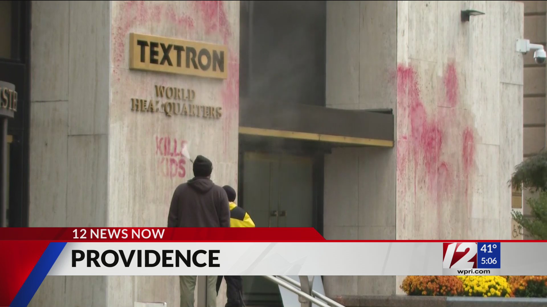 Textron building in Providence vandalized a 2nd time – WPRI.com
