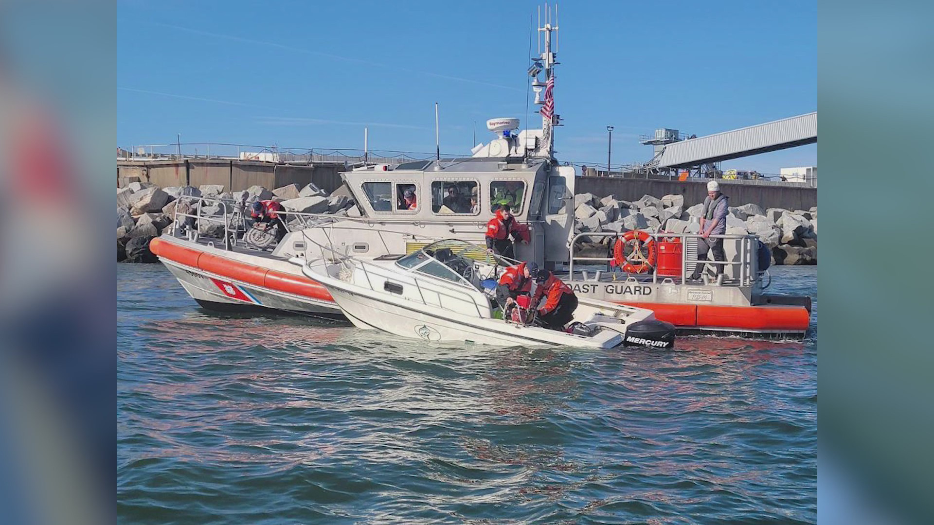 3 adults, child rescued from sinking vessel near Chesapeake Bay Bridge ...