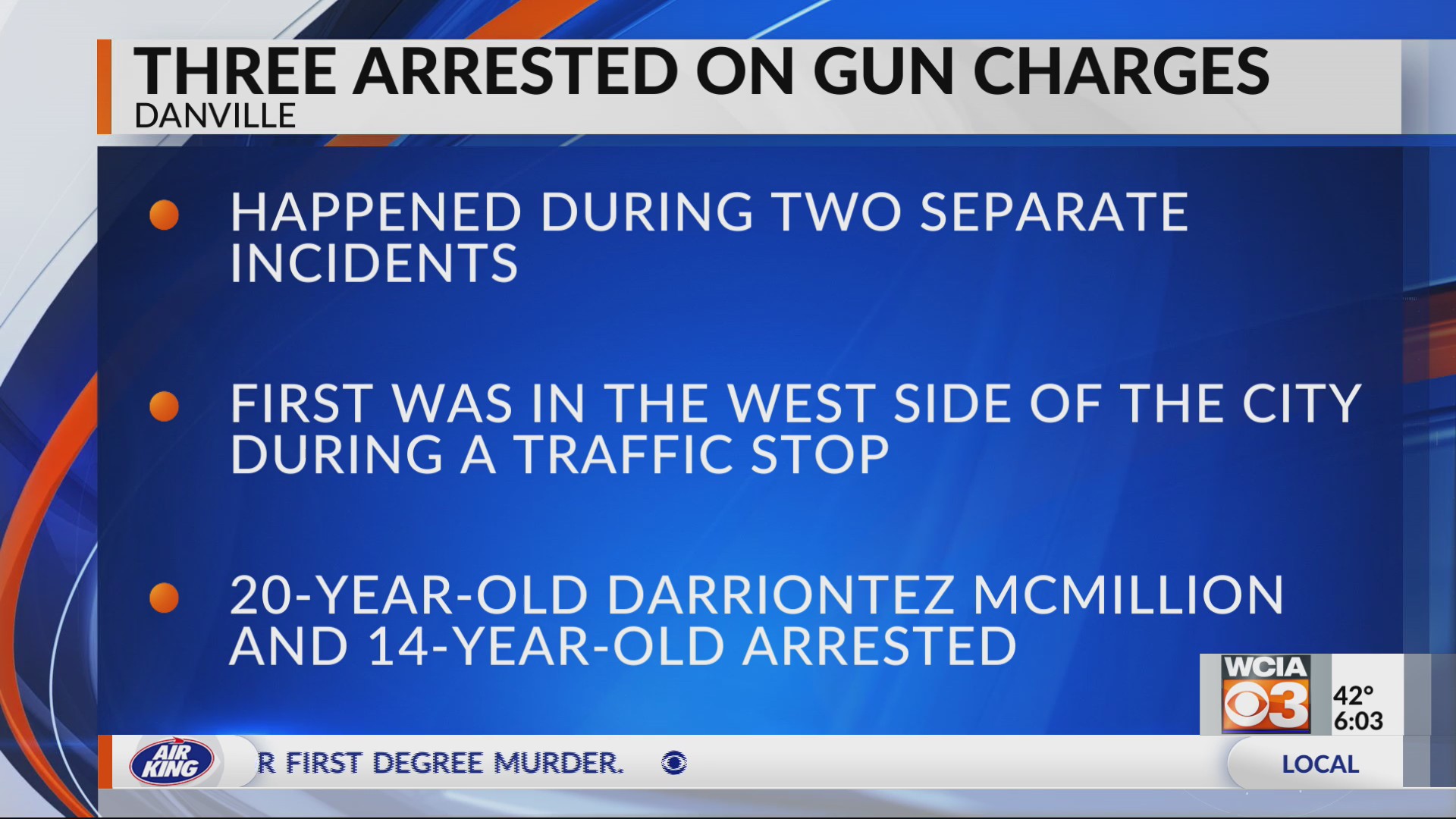 Three arrested, including two teens, on gun charges in Danville – WCIA.com