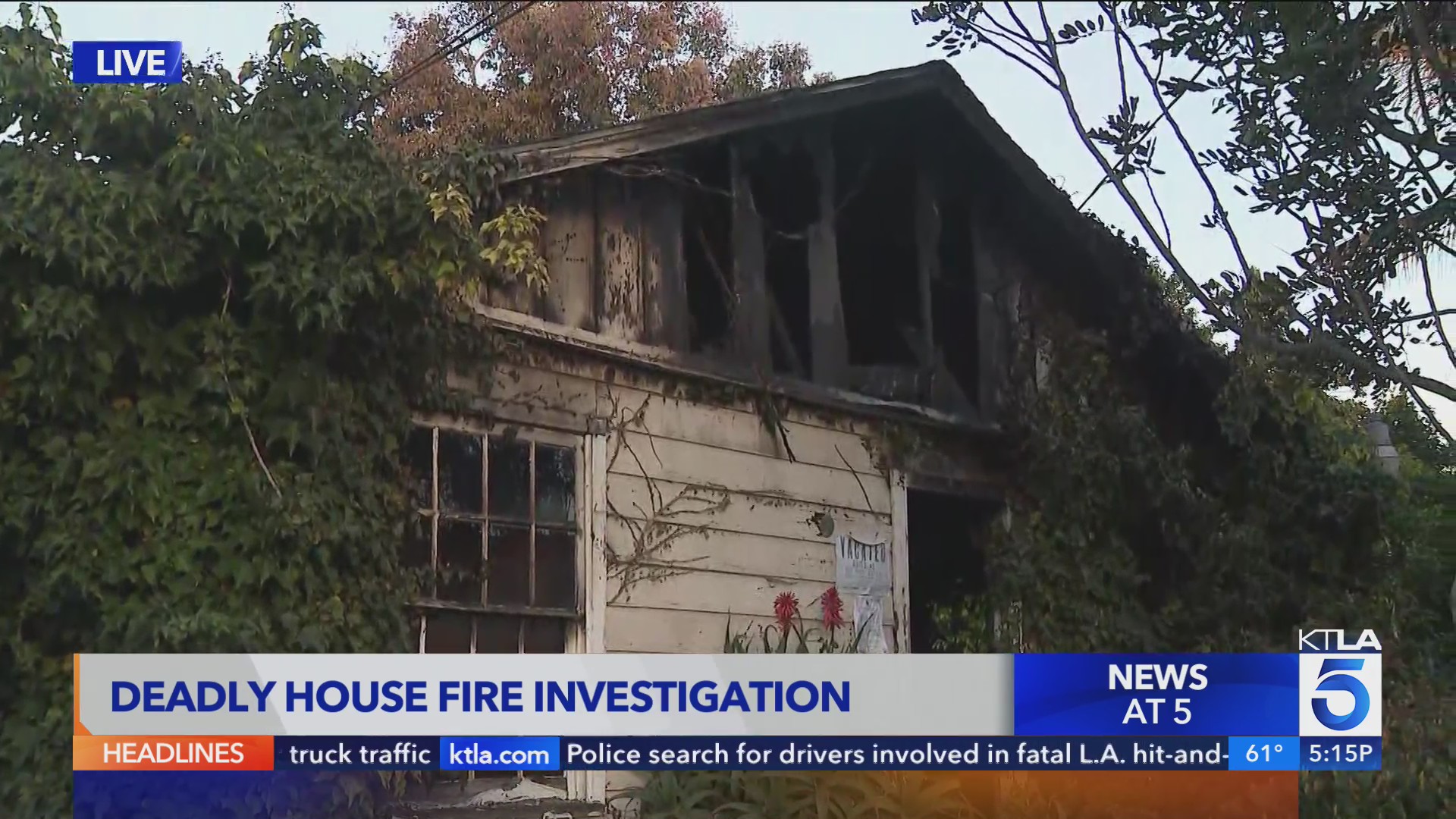 Deadly house fire in Del Rey under investigation – KTLA