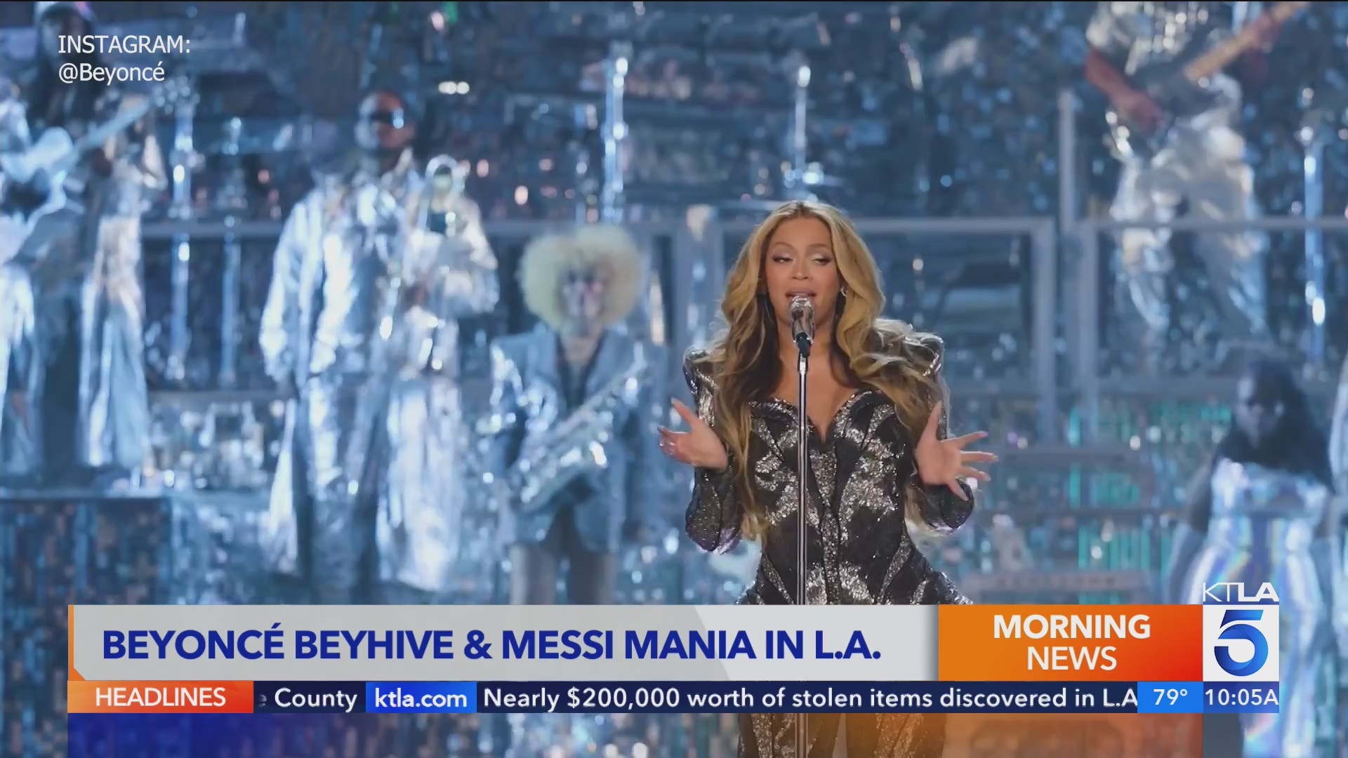 Beyonce and Lionel Messi take over Los Angeles – KTLA